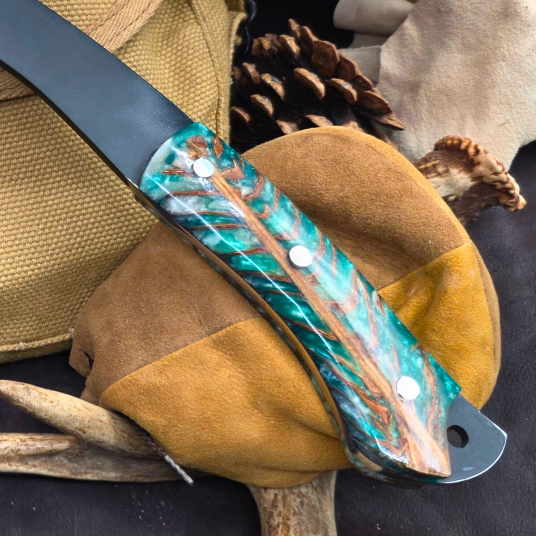 Handmade D2 Steel AXE HATCHET Camping Pine Cone Handle - Oji Blades